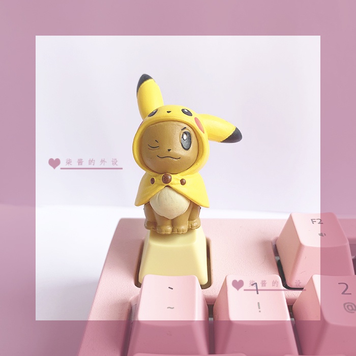 Pokémon Pikachu Duck Mechanical Keyboard Customized diy Cartoon Keycap ...