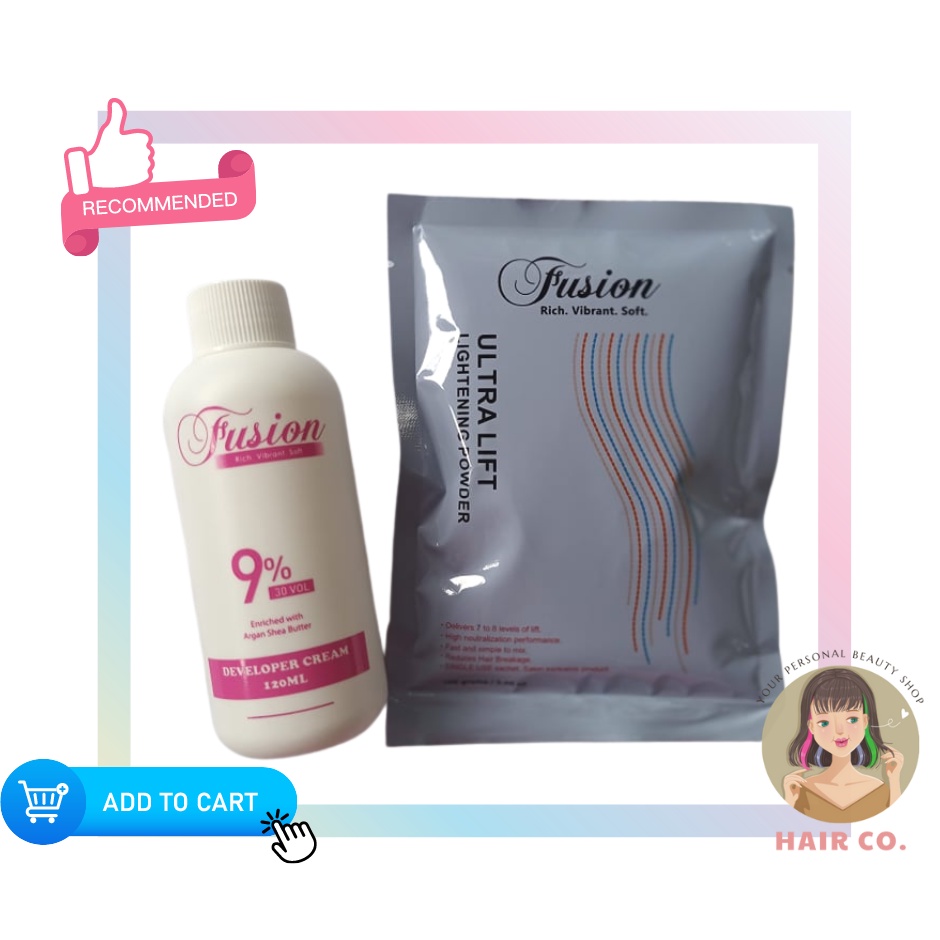 FUSION Ultra Lift Hair Bleaching Set (9% Volume) | Shopee Philippines