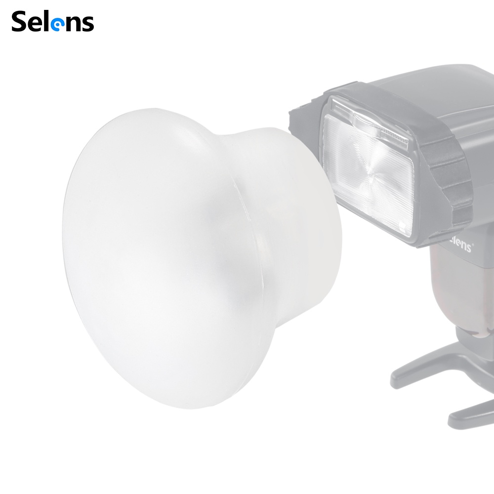 Selens MN-DF Light Sphere Diffusor Universal Magnet Speedlight Modifier ...
