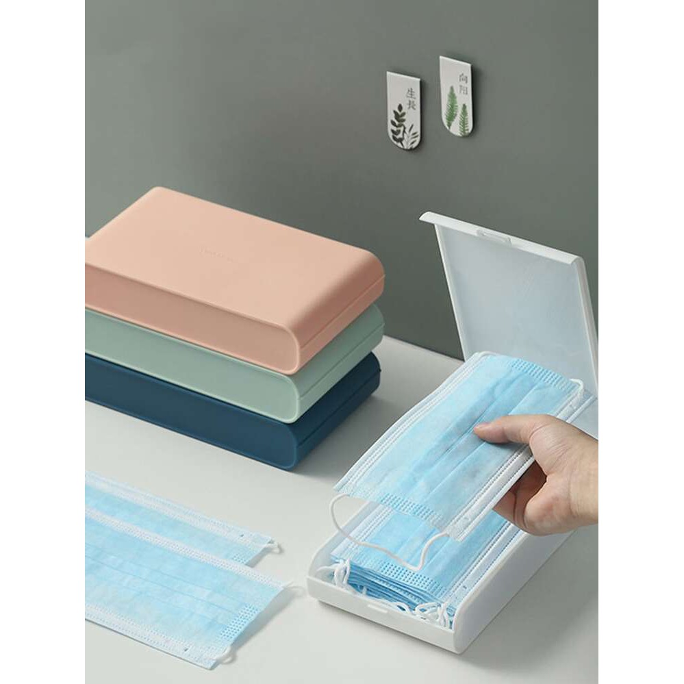 Face Mask Storage Box with Clip Lock (fits up to 20pcs masks) PPE-1381 ...