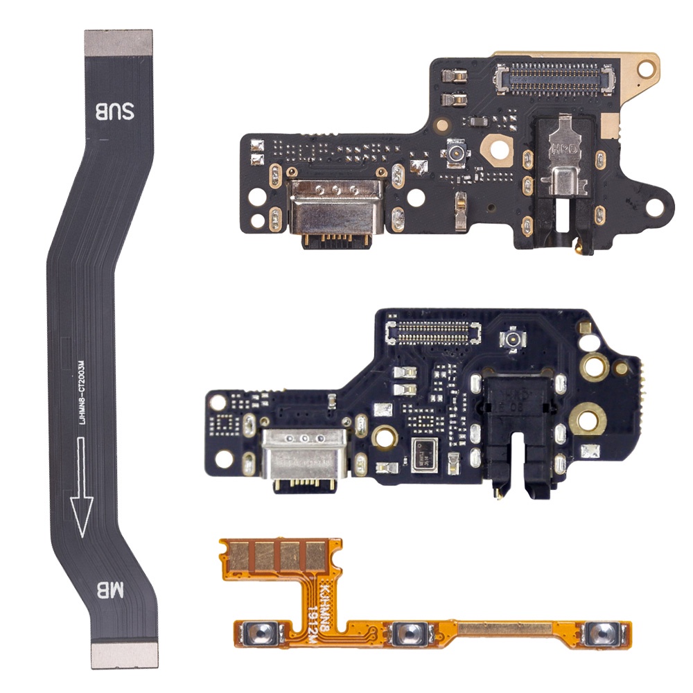 USB charging port board flex For Redmi 8 Note 8 Pro power volume side ...