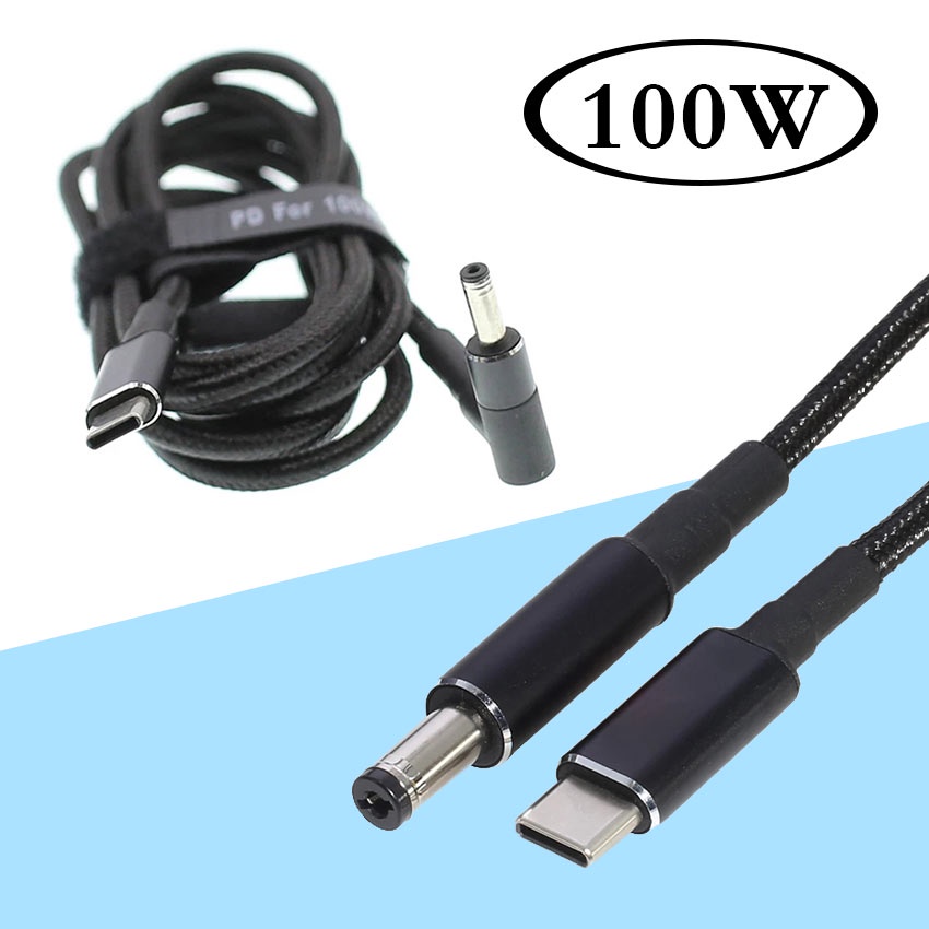 USB Type C PD Charging Cable Cord USB C Plug Converter to Laptop Power ...
