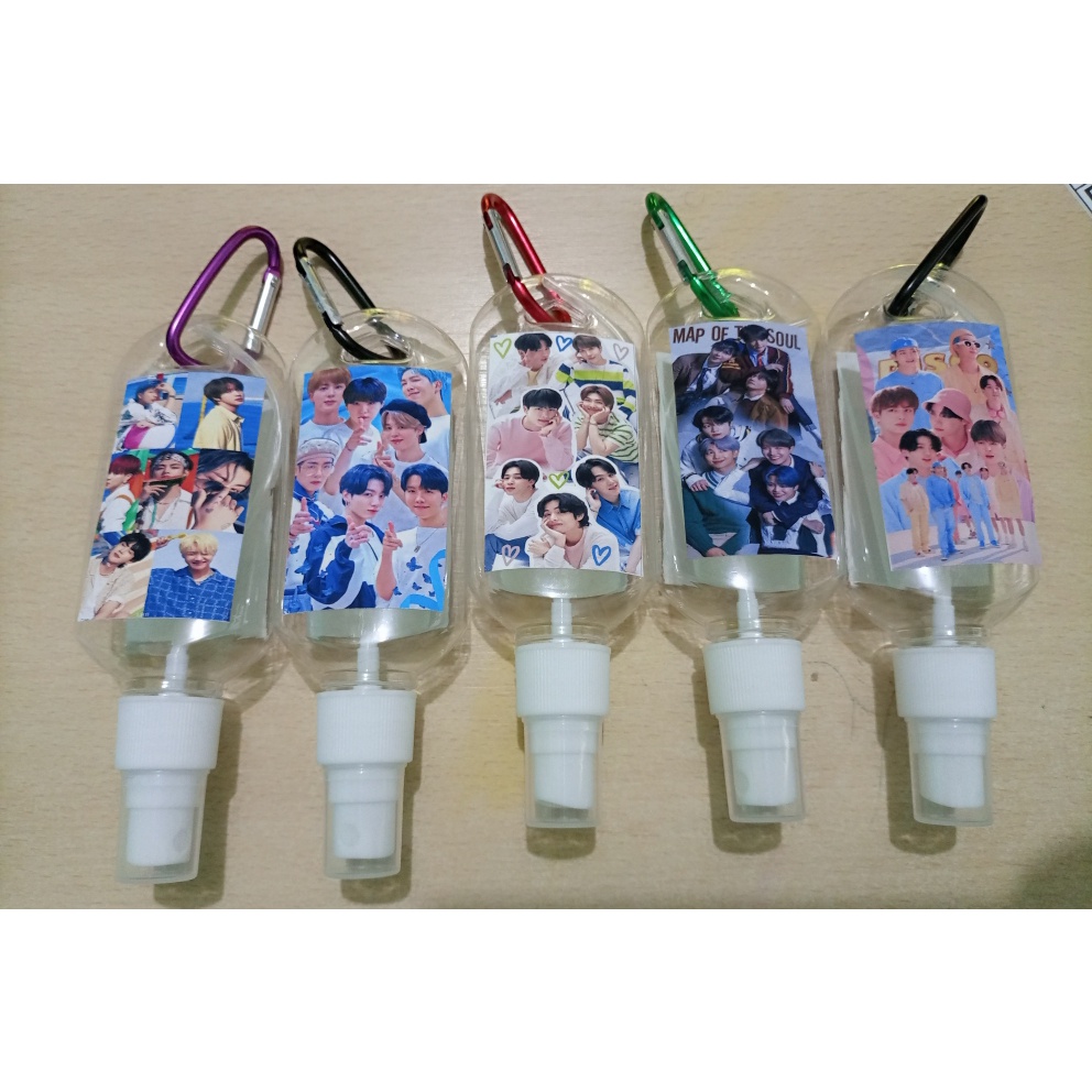 BTS Alcohol Spray Bottle Keychain 60mL | Shopee Philippines