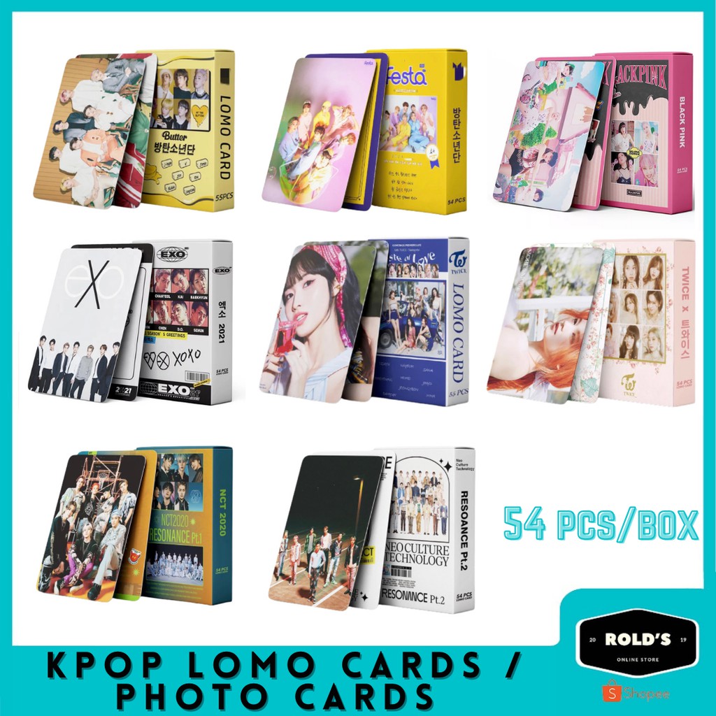 KPOP Lomo Cards / Photo Cards 54pcs/box | Shopee Philippines