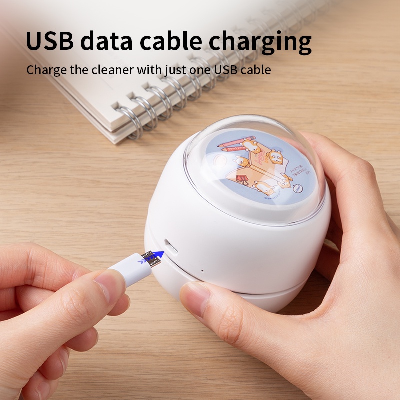 Deli Cordless Desk Cleaner Mini Vacuums Desktop Cleaners For Pc Laptop ...