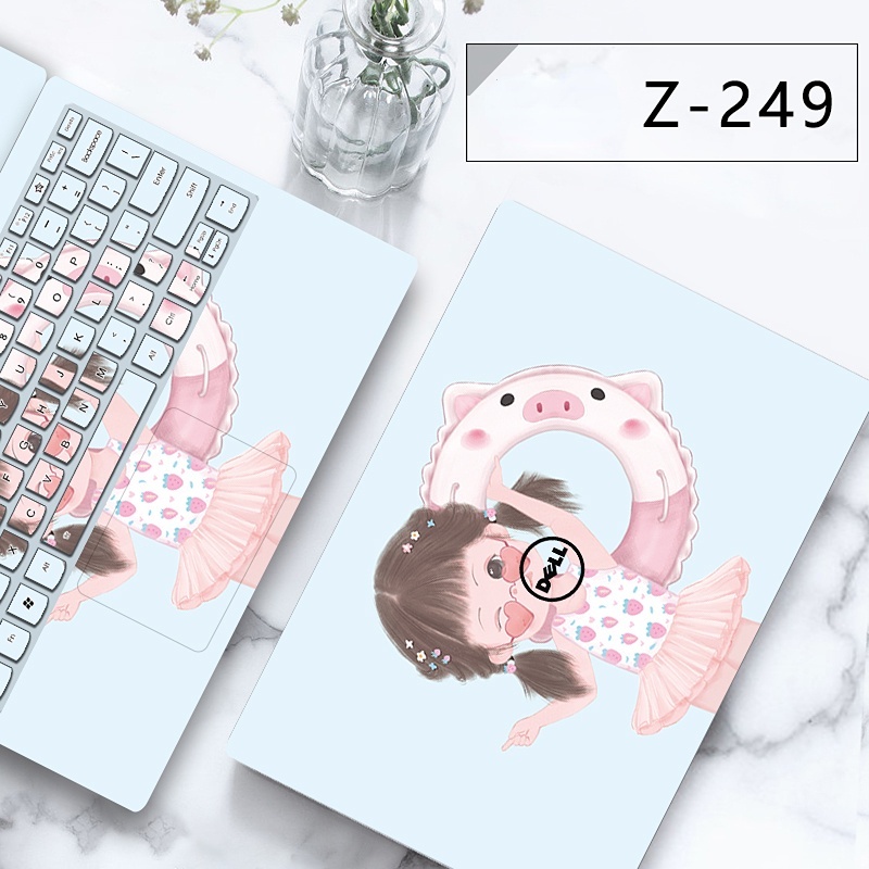 2pcs Cartoon Precut Computer Laptop Notebook Vinyl Skin Sticker for ...