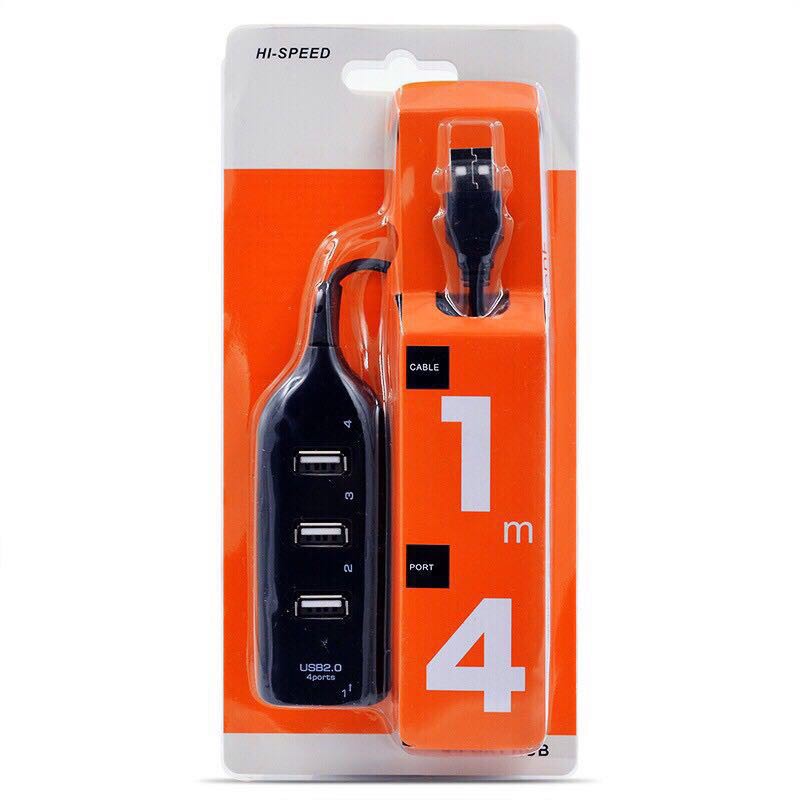 4 Port 2.0 High Speed Mini Hub Socket Pattern USB HUB 1M | Shopee ...