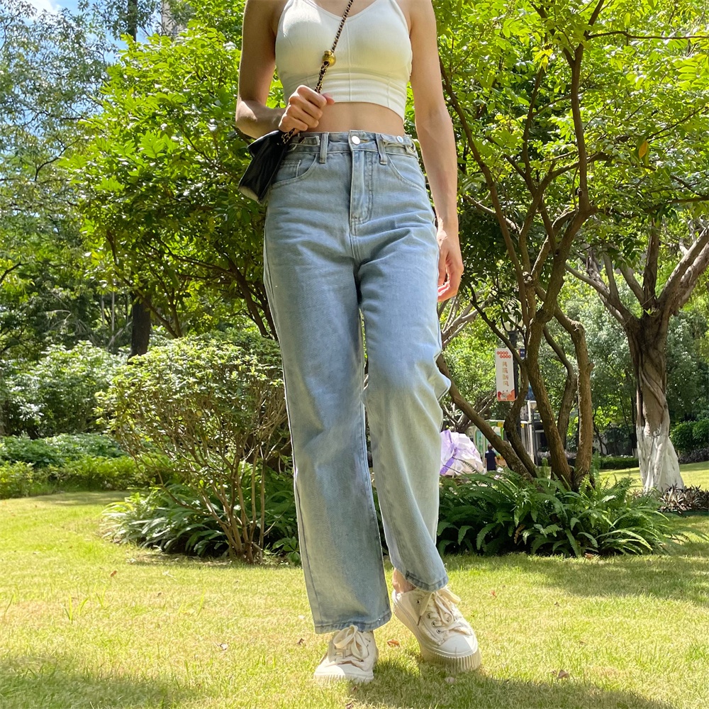 WIDE LEG Pants for Girls High Waist Korean Style Black Pink Boyfriend ...