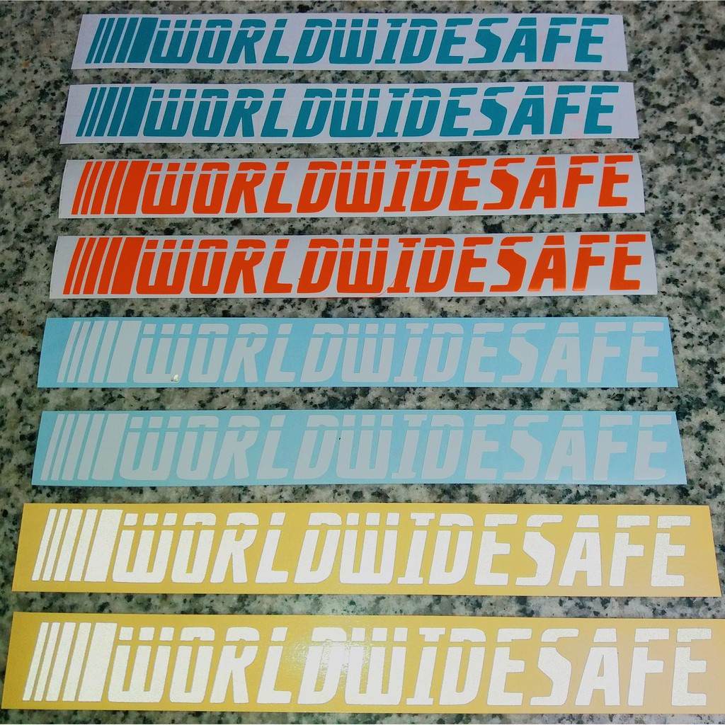 World Wide Safe Sticker for Motorcycle and Car Decals Cut-out | Shopee ...
