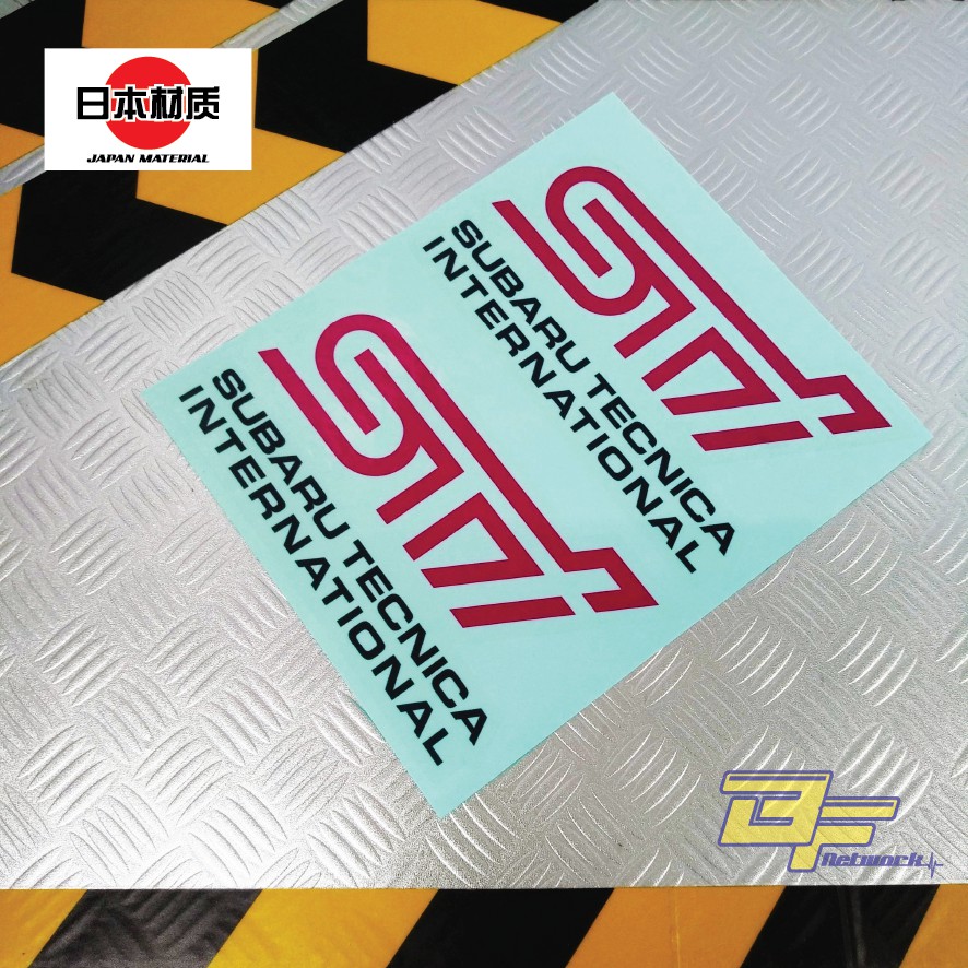 Sticker STI Fog Lamp Cover Sticker Subaru STI JDM sticker [Export Spec ...