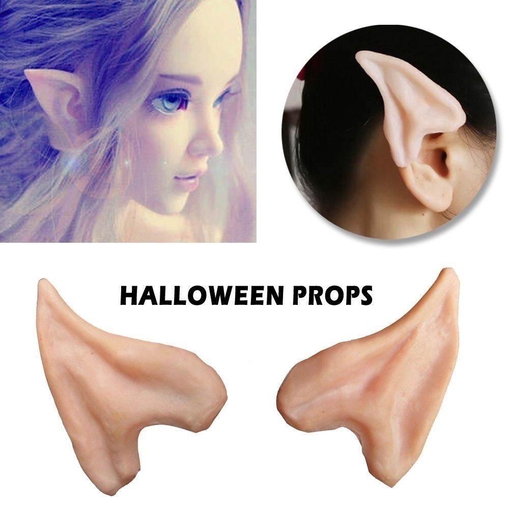 1 Pair High Simulation Halloween Elf Ears,Christmas Angel Dress Up Elf ...
