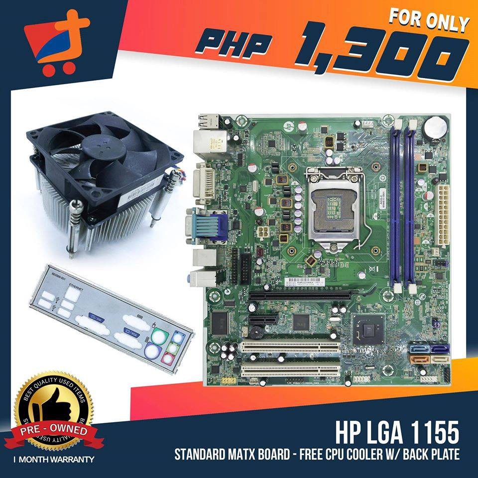 HP LGA 1155 2nd Gen Motherboard | Shopee Philippines