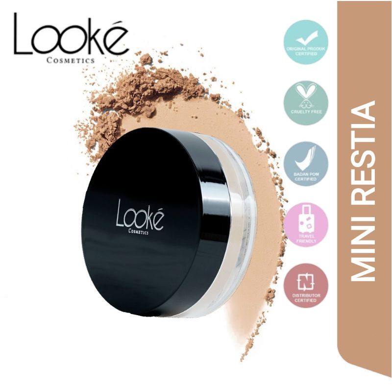 LOOKE Holy Smooth & Blur Loose Powder MINI RESTIA 7 Gr - Looke Loose ...