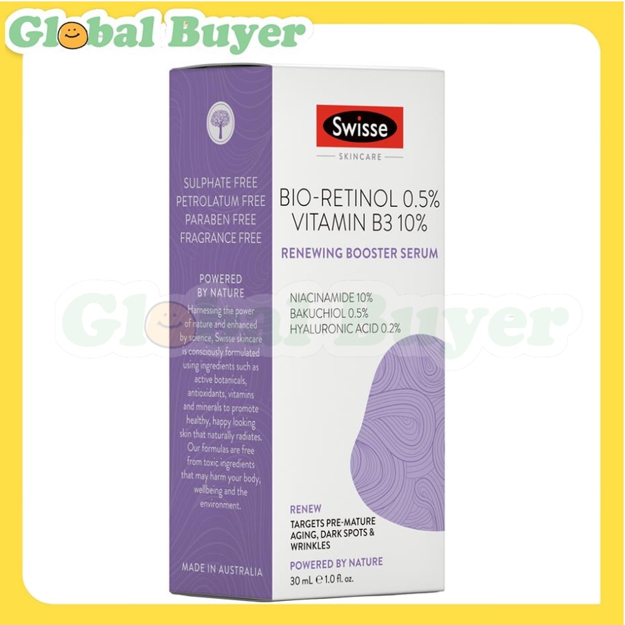 Swisse Bio-Retinol 0.5% Vitamin B3 10% Renewing Booster Serum 30ml | Shopee Philippines
