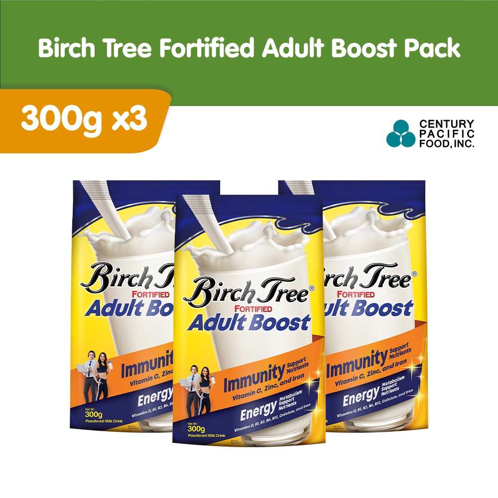 Birch Tree Fortified Adult Boost 300g Pack of 3 | Shopee Philippines