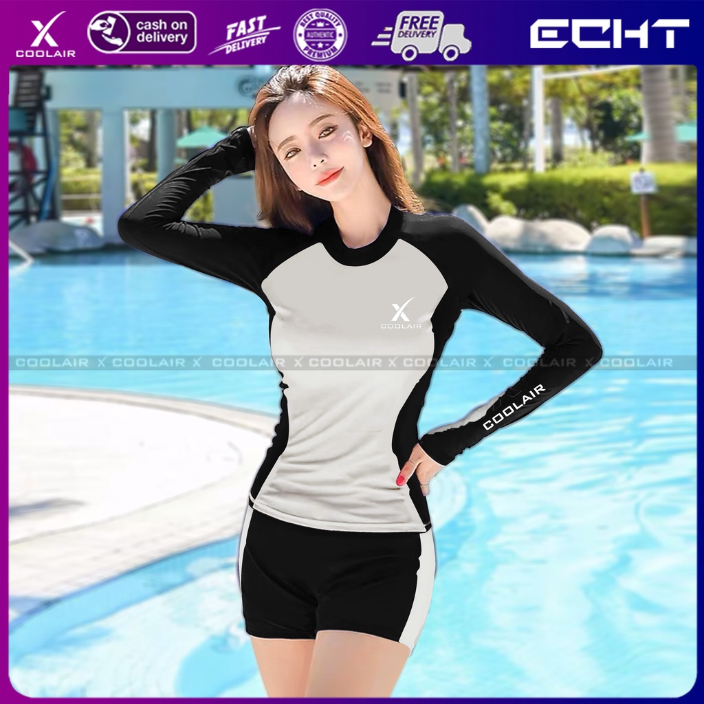 Op Fashionable High Quality Rush Guard set For Women w/ Waterproof ...