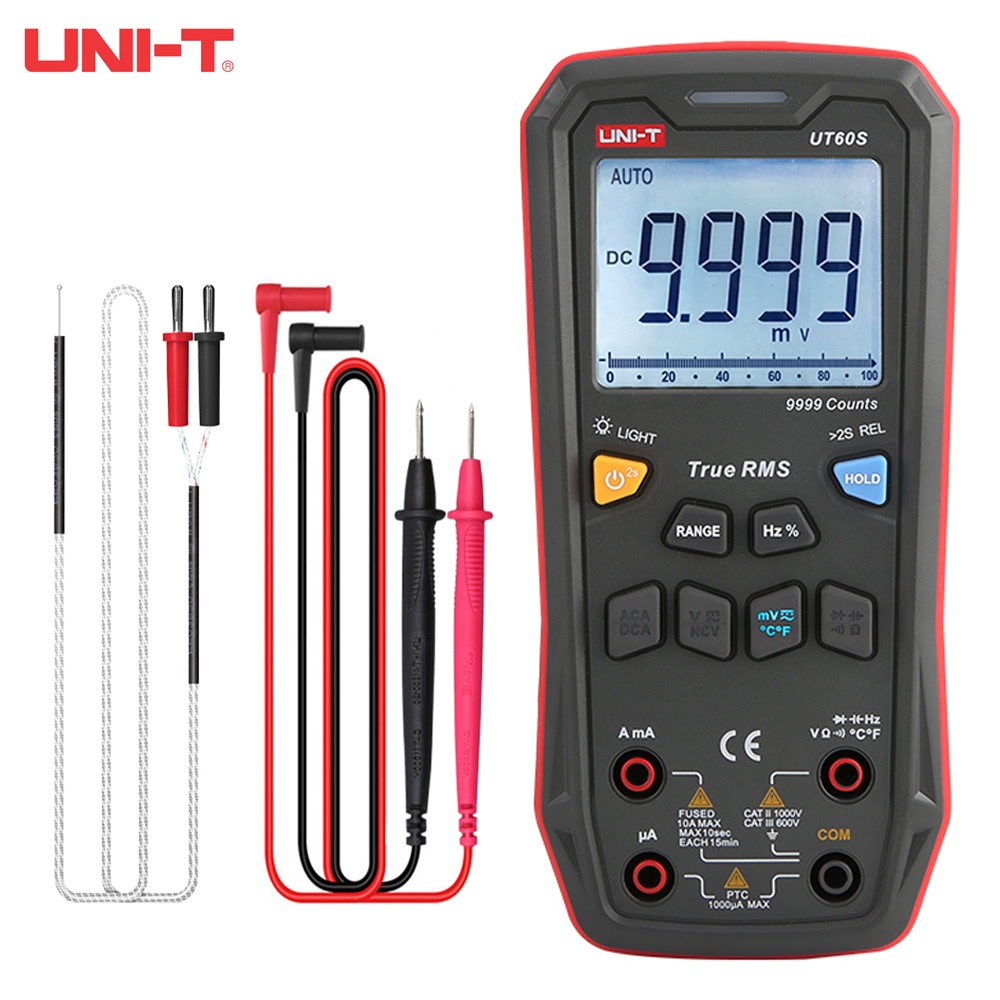 UNI-T UT60S 999.9V 10A AC DC Bluetooth Capacitor Auto Range True RMS Multi Meter Digital Smart ...