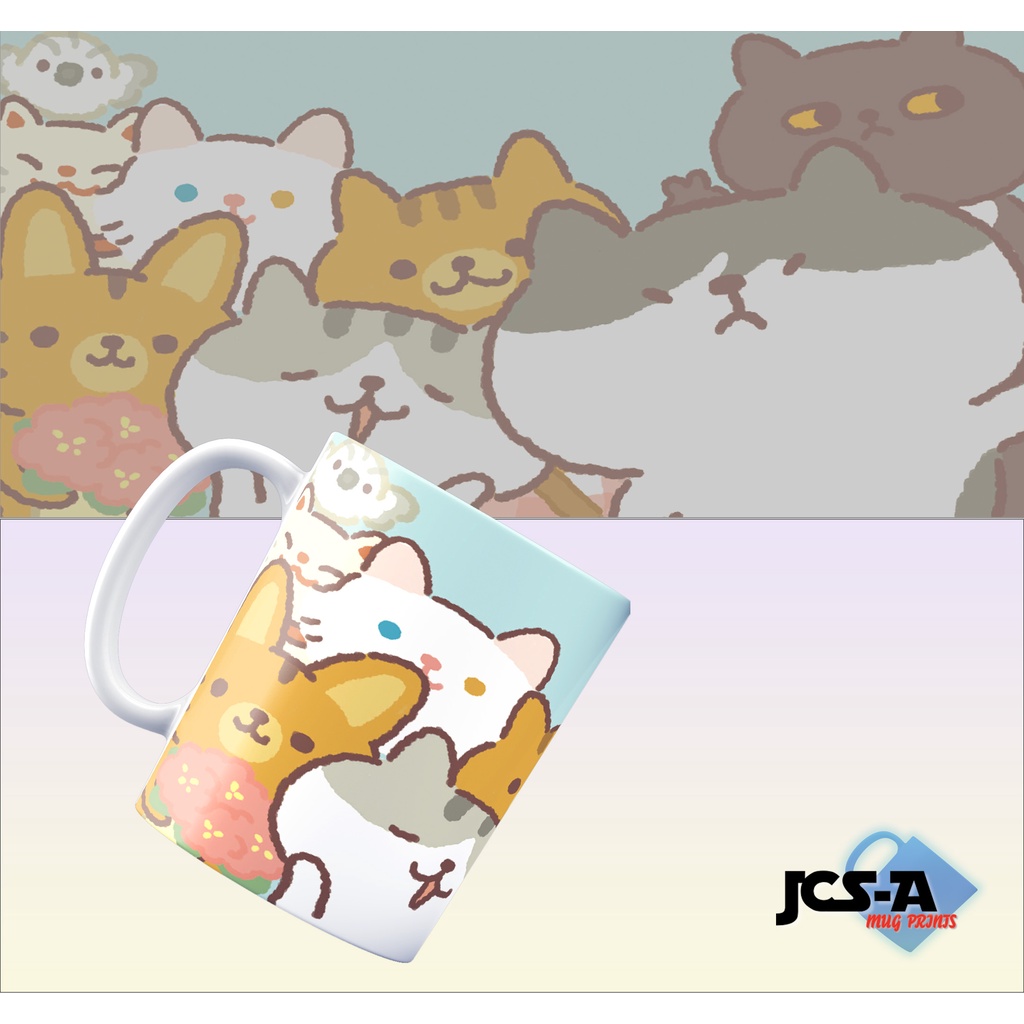 JCS_ Cute Cat design Mugs | Shopee Philippines