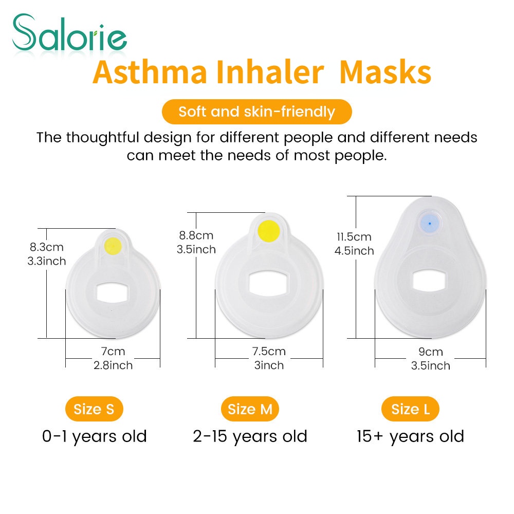 Asthma Inhaler MDI Spacer Accessories Mask Asthma Mask Adult Kids ...