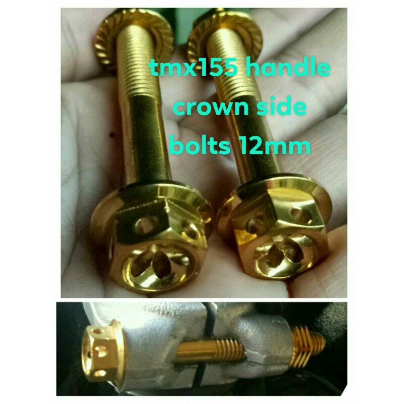 tmx155 12mm T-post bolts set original heng gold bolts | Shopee Philippines