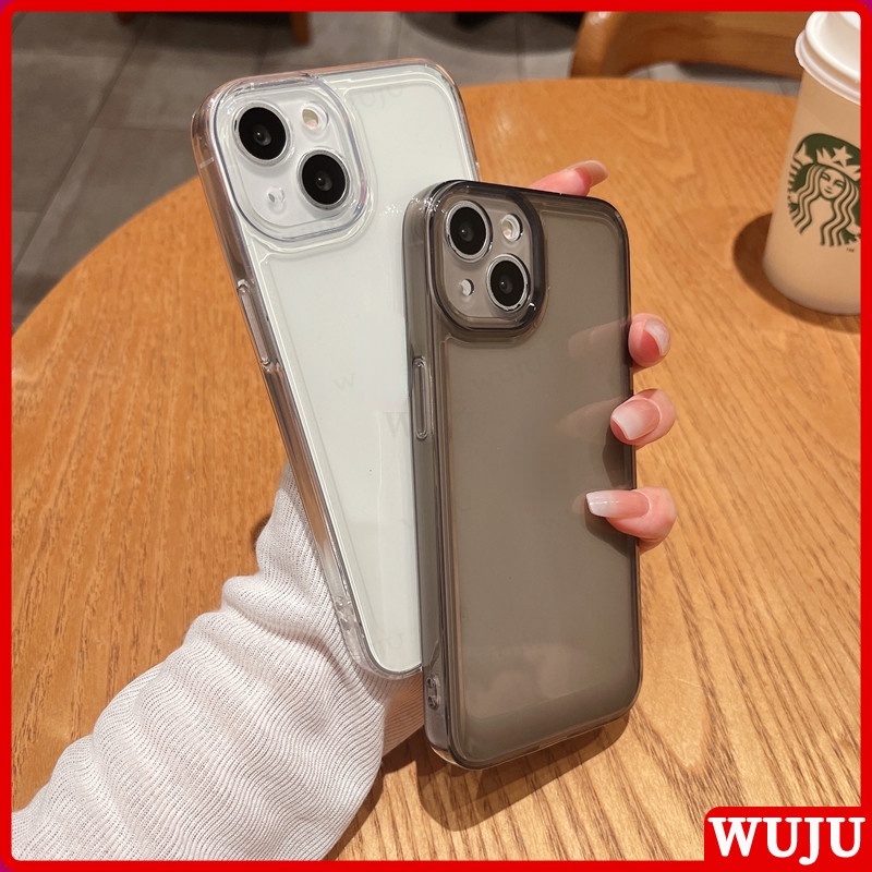 WUJU Space Shockproof Crystal Clear Anti-Yellowing Phone Case Compatible For iPhone 16 15 14 13 ...