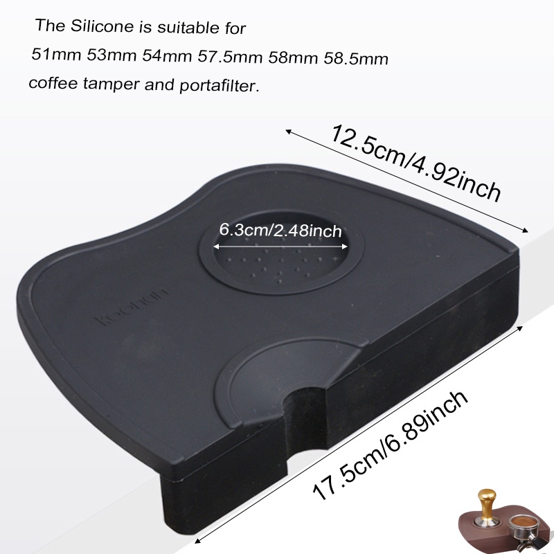 [Ship Local] Small/Medium/Double Silicone Tampers Corner Mat For 51/53 ...