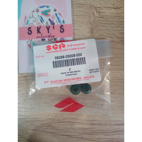 SUZUKI GENUINE VALVE SEAL(2PCS.)RAIDERJ110,SMASH 110,115,SHOGUN 125 ...