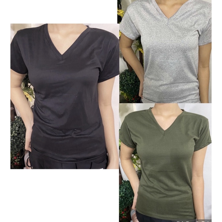 Classic Plain V-Neck Shirt – Perfect for Small & Medium Sizes | Shopee ...