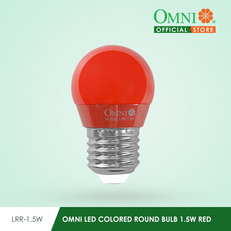 OMNI LED Colored Round Bulb Red - LRR-1.5W | Shopee Philippines