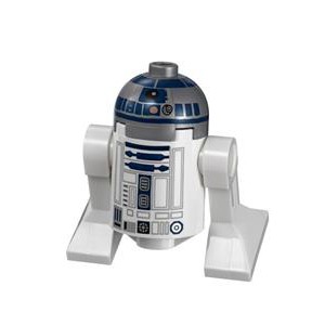 Lego Star Wars SW0527A: Astromech Droid, R2-D2, R2D2 Flat Silver Head ...