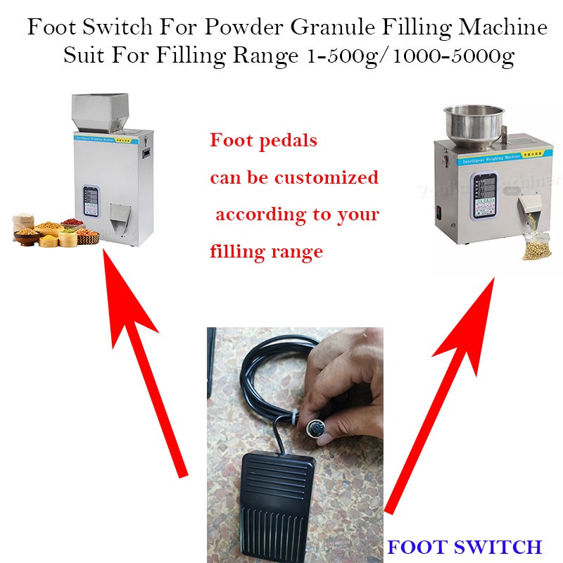 Powder Granule Filling Machine Accessories Spare Foot Pedal Foot Switch ...