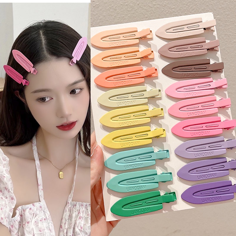 Japanese and Korean Seamless Hair Clip Set Premium Fashion Makeup Bangs ...