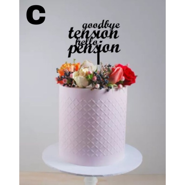 Happy Retirement Cake Topper Farewell Bon Voyage Good luck Cake Topper ...