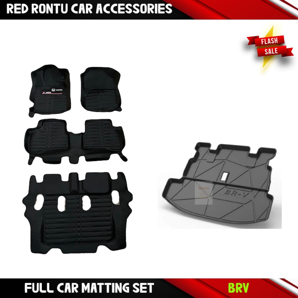 Honda BRV Premium Diamond Deep Dish Car Floor Matting - BR-V Matting ...
