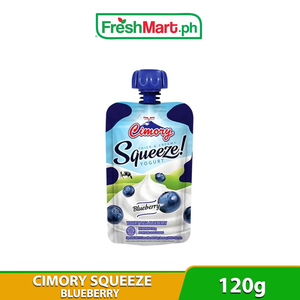Cimory Blueberry Flavored Yogurt Pouch (Squeeze) 120g | Shopee Philippines