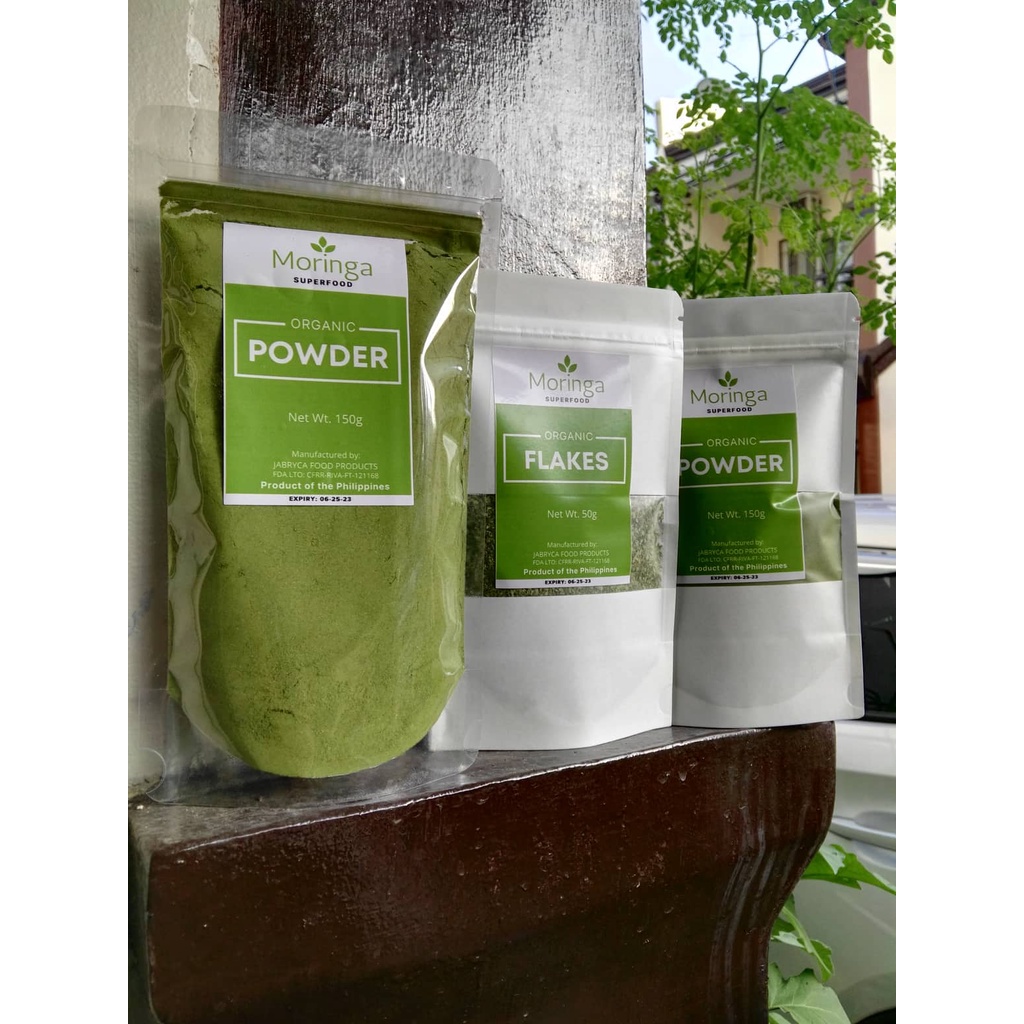 150gMalunggay Powder and 50g Malunggay Flakes | Shopee Philippines