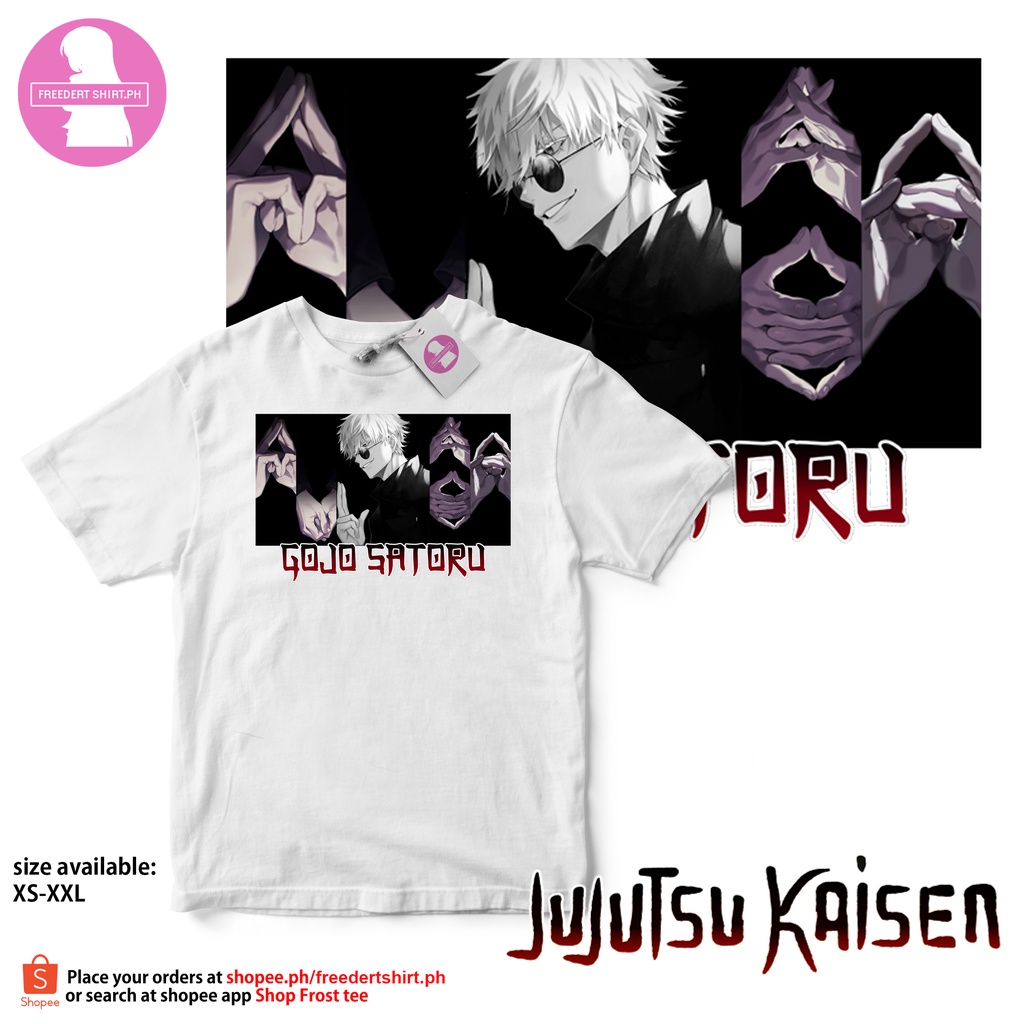 Freedert Shirt PH - Jujutsu Kaisen - Gojo Hand Sign Anime T-shirt ...