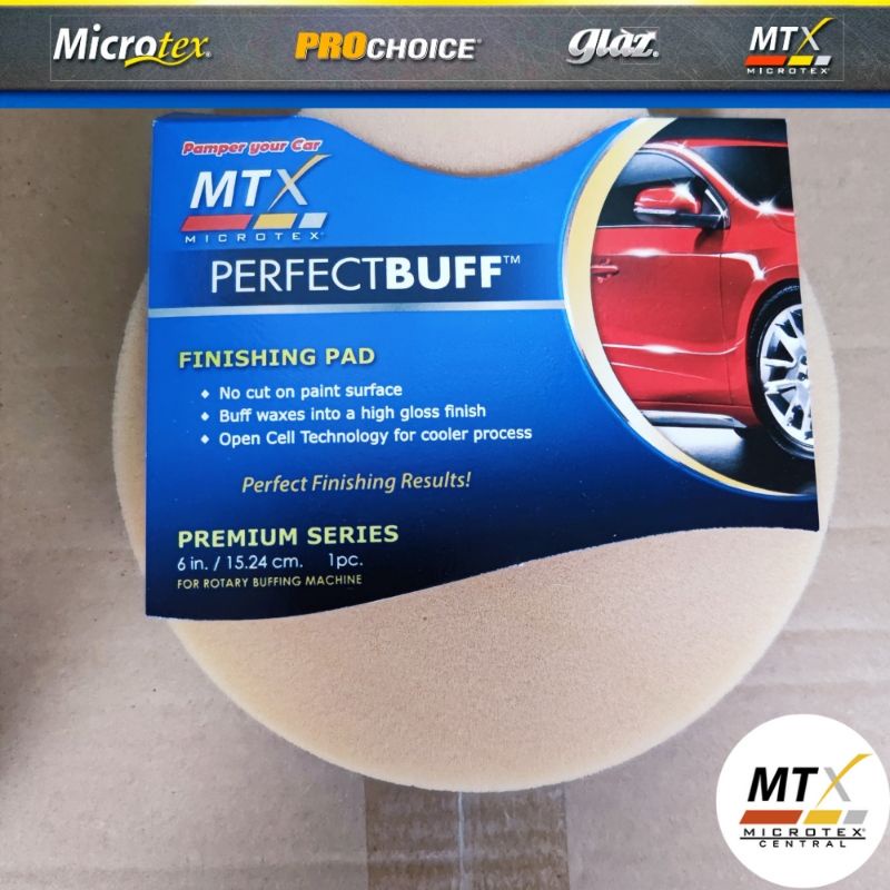 Microtex MTX Finishing Pad PREMIUM 6 inches - Beige buffing foam pad ...