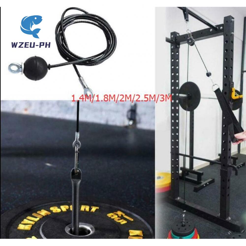 Fitness Steel Wire Rope Kit DIY Weight Multi Gym Cable Exercise ...