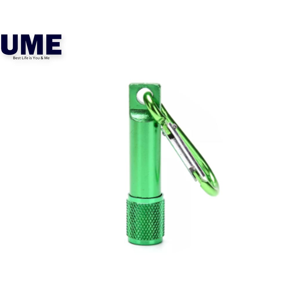 Mini 1 LED Flashlight Carabiner Torch Clip Keychain Camping Lamp ...