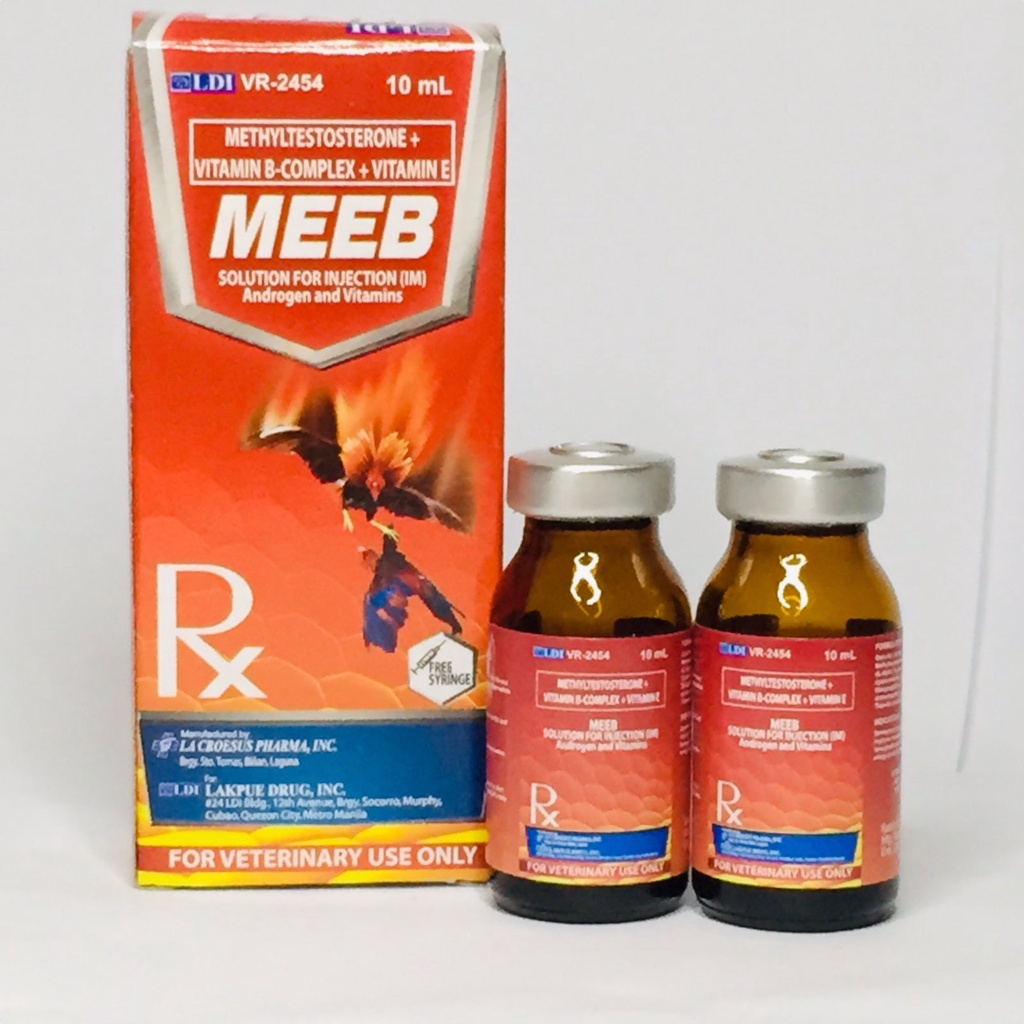 [CL REYES AGRIVET] 2box 10ml MEEB for Fighting Cocks GAMEFOWL ROOSTER ...