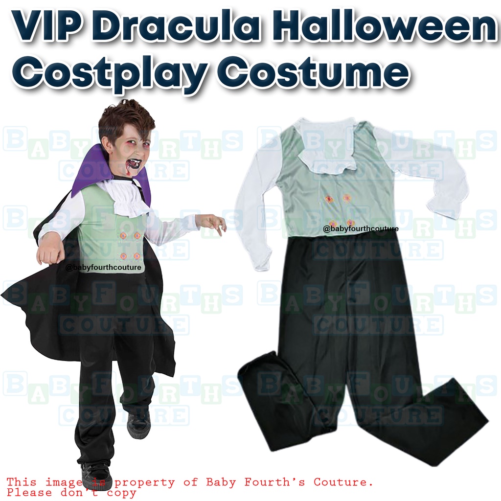 BFCM Vip Dracula Kids Halloween Costume Complete Set | Shopee Philippines