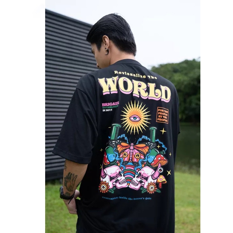 Men's Short Sleeve T-Shirt Hip Hop Anime Print Shirt Couple Clothes ...