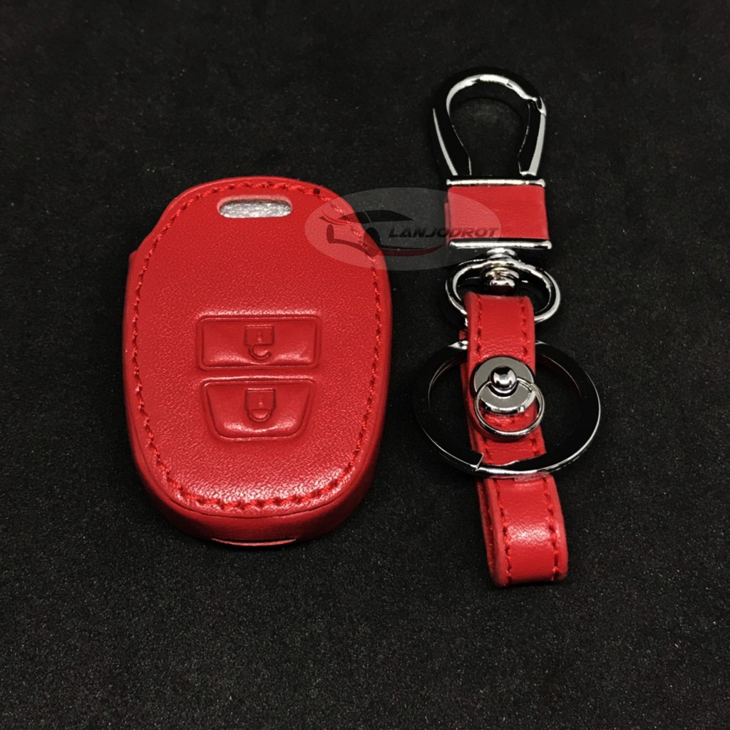 Key Case Keychain Remote Model Plain Standard 2 Button Red Color For ...