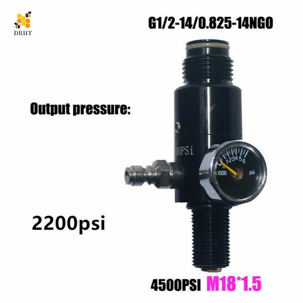 Thread PCP Paintball Valve Regulator 4500PSI HPA Output 2200PSI M18x1.5 ...