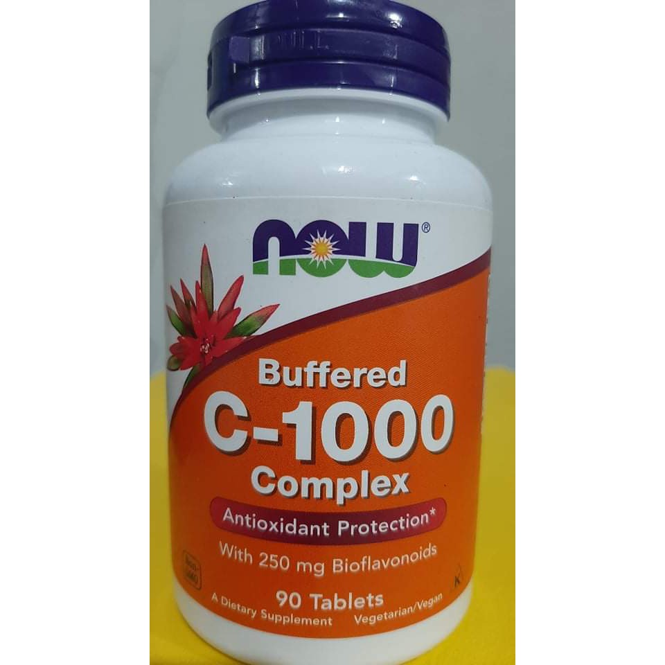 Buffered Vitamin C Complex 1000mg with Bioflavonoids Rutin etc 90 ...