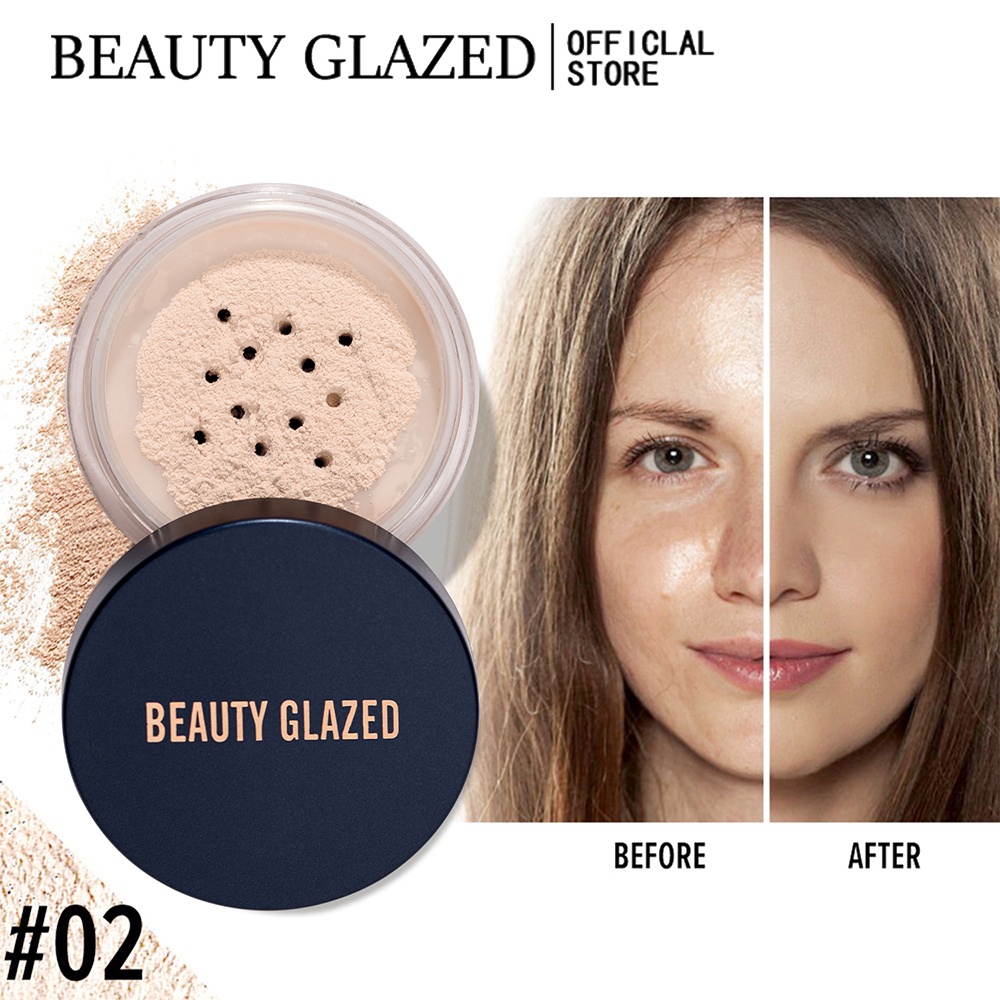 BEAUTY GLAZED 2 Colors Mattifying Loose Powder Oil Control Matte Anti ...