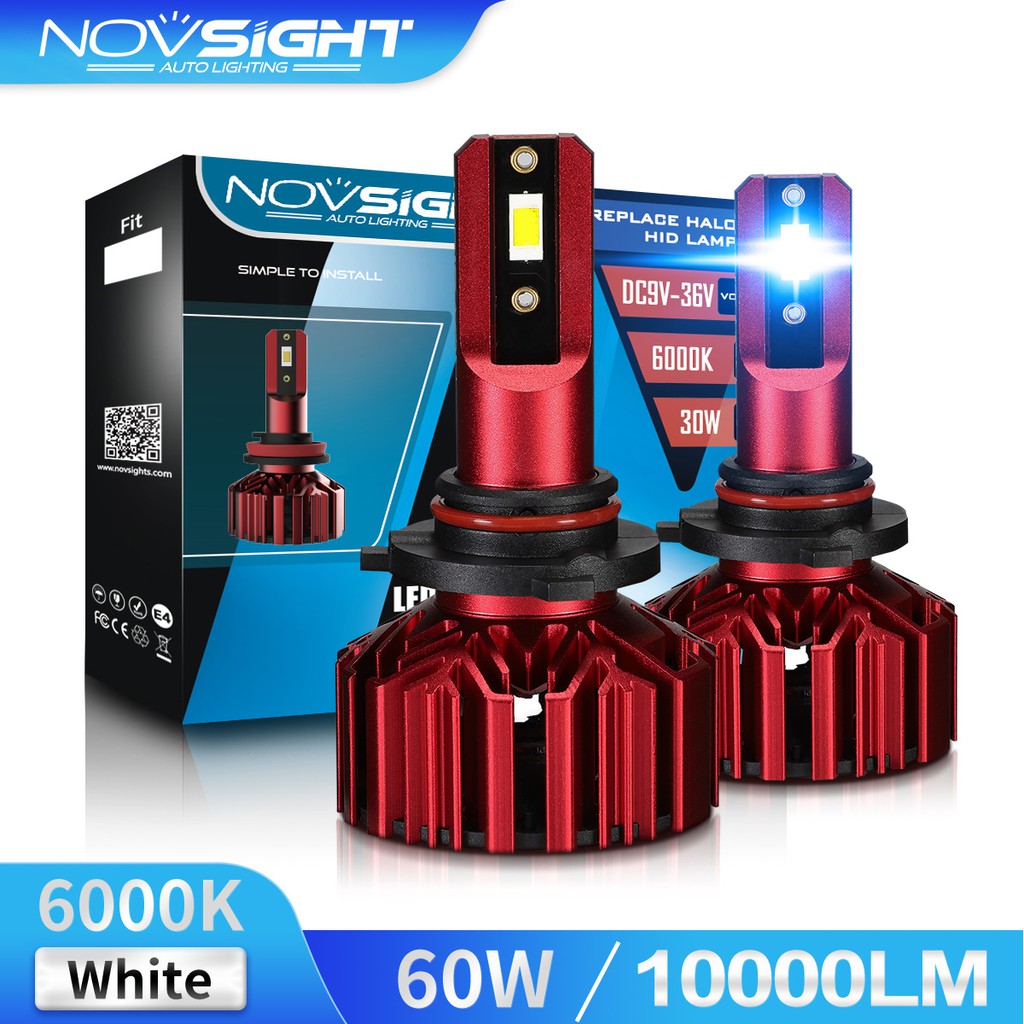 Novsight N11 H4 6000K Car LED Headlights 10000LM 60W H11 H7 9005 9006 H15 Car Light | Shopee ...