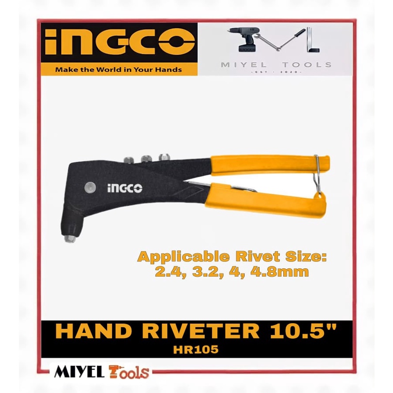INGCO Heavy Duty Hand Riveter (HR105) | Shopee Philippines