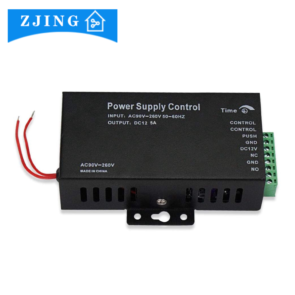 Access Control System Power Supply DC12V 5A Output AC90-260V Input ...